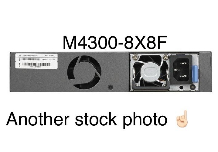 NETGEAR 10GbE 16 Port Managed Ethernet Switch M4300-8X8F XSM4316S100NES ...