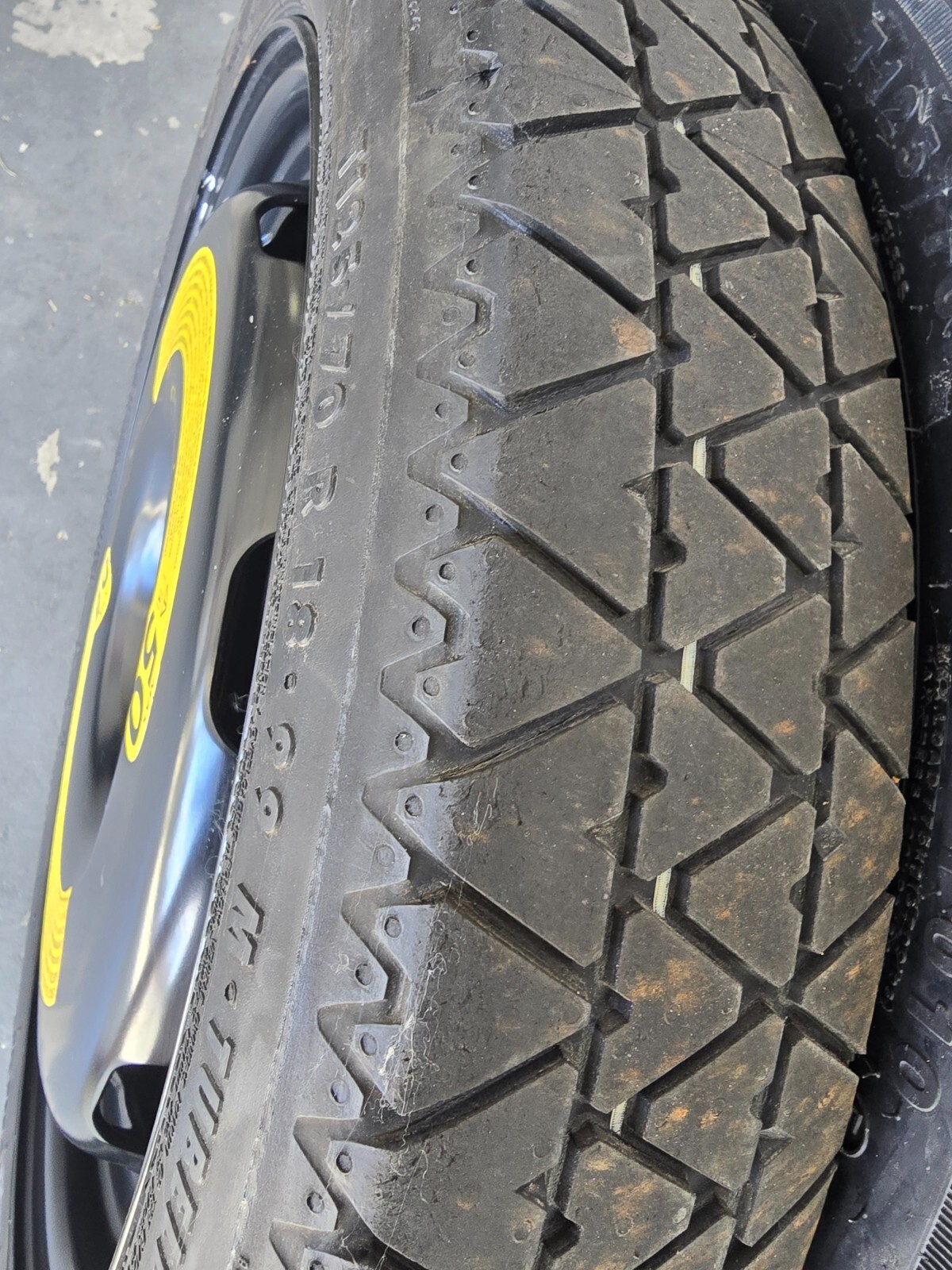 T125/70R18 99M Temporary Emergency Spare Compact Donut Tire Rim Wheel ...