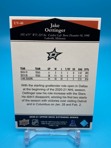 2020-21 Upper Deck Extended Series - Ultimate Victory Rookies #UV-40 ...