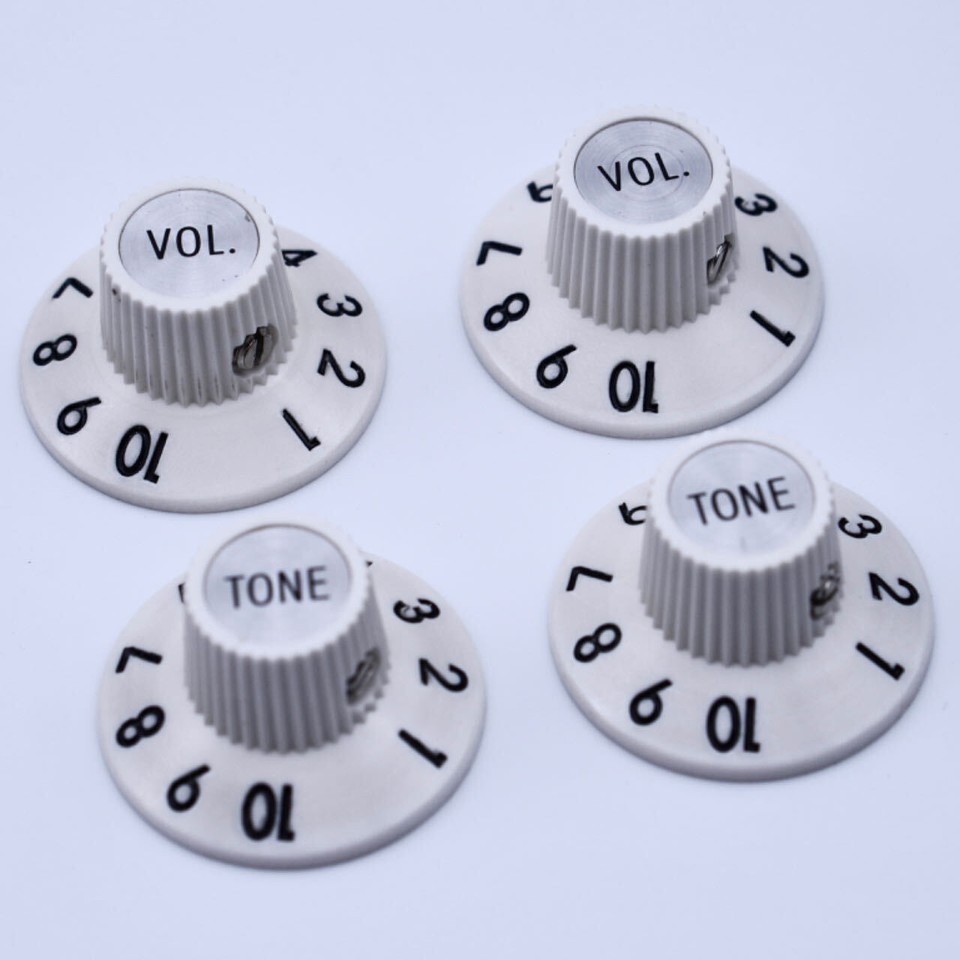Jazzmaster Witch Hat Volume Tone GUITAR Knob Fit "72 Tele 1/4" Solid ...