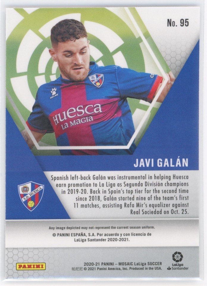 JAVI GALAN 2020-21 MOSAIC LA LIGA ROOKIE #95 RC | eBay