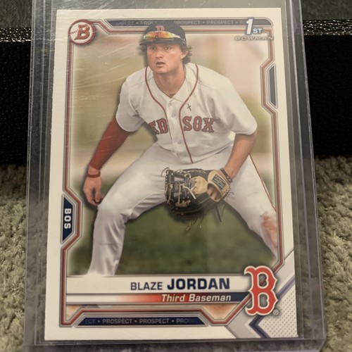 Blaze Jordan 2021 Bowman Base #BP-71 1st Prospect Rookie RC Red Sox | eBay