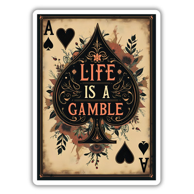 Aufkleber Vinyl Sticker Gamble Poker Biker Laptopaufkleber 13 x 9 cm | eBay