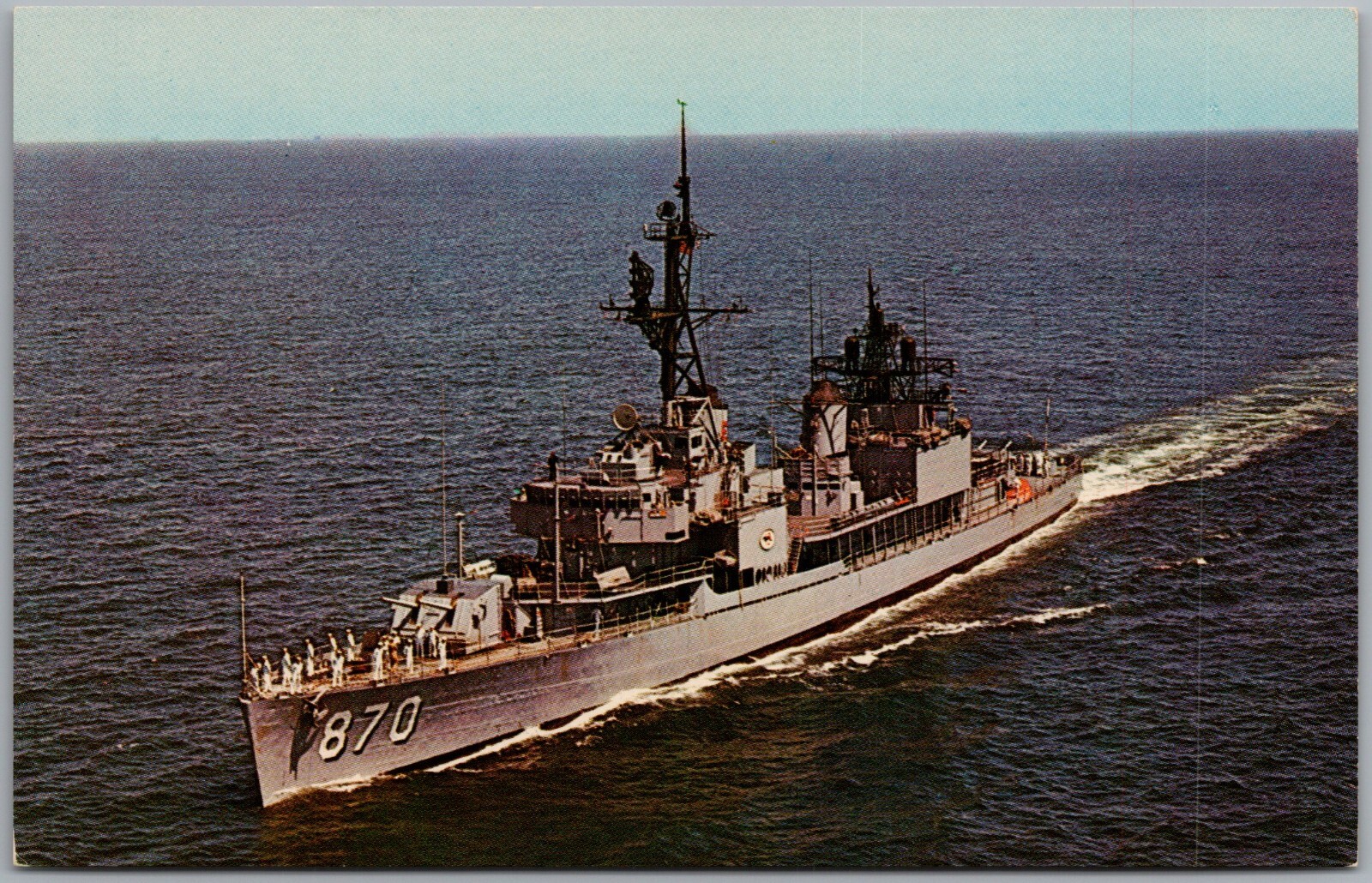 USS Fechteler DD-870 Navy Ship Postcard W157 | eBay