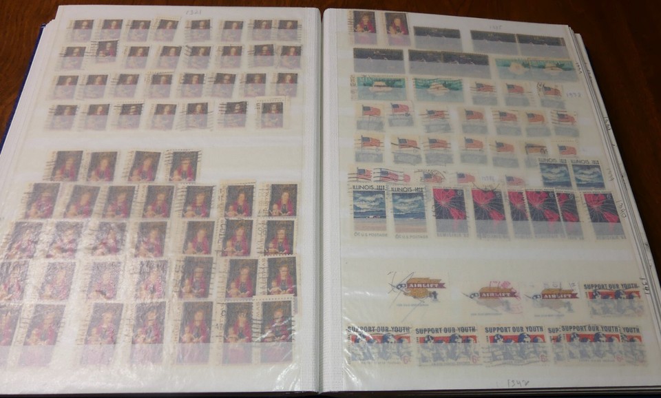 Lindner Stock Book Stamp Album 1169-U 60 White Pages w/2500+ US Stamps ...
