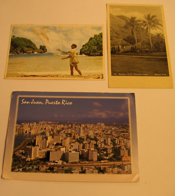 Three Caribbean Postcards 1940's and 1970's era | eBay