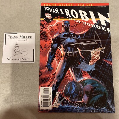 Frank Miller Signed All Star Batman & Robin TBW #2 COA - 103 | eBay