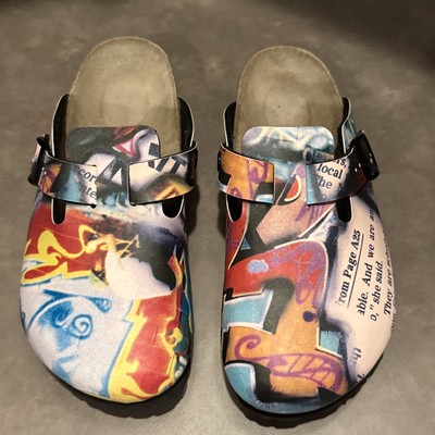 Birki's by Birkenstock Graffiti Clog Excellent Used Condition Size 38 ...