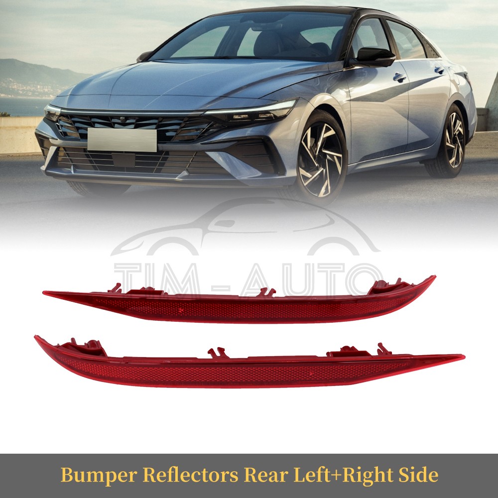 Bumper Reflectors Rear Left & Right Side For 2021-23 Hyundai Elantra ...