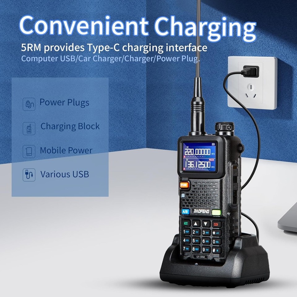 Ham Radio 5RM 10W High Power Long Range Handheld AR-5RM Two Way Radio ...