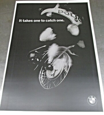 BMW Dealer Poster /2 Police Bike R69s r60/2 r50/2 r60us r69us r50s ...