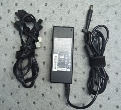 90W HP AC DC Adapter 19V 4.74A Model PPP012L-E P/N 608428-001 w/Cord ...