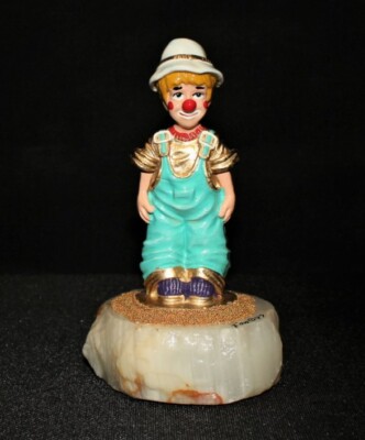 Ron Lee RASCAL Boy Clown Figurine 1997 Members Only CCG1 Onyx Base ...