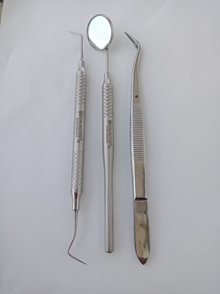 Dental Examination Set Basic Diagnostic Kit Hollow Handle | eBay