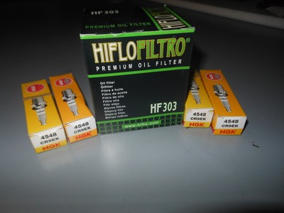 YAMAHA YZF R1 YZFR1 R1 2004-2006 TUNE UP KIT OIL FILTER & 4 SPARK PLUGS ...