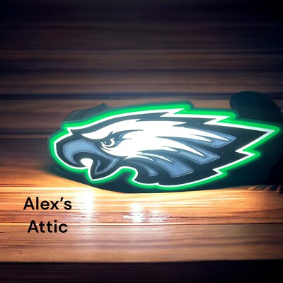 Philadelphia Eagles 3d Printed Led Light Box USB Powered | eBay