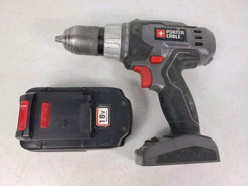Porter Cable PC1800D 18 Volt 1/2" Cordless Drill Driver With Battery ...