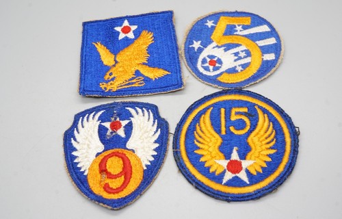WWII 4th, 5th, 9th & 15th Air Force Patches Lot Of 4 - NO GLOW | eBay