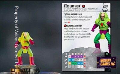 DC Heroclix Lex Luthor #001 w/ Card Notorious Set | eBay