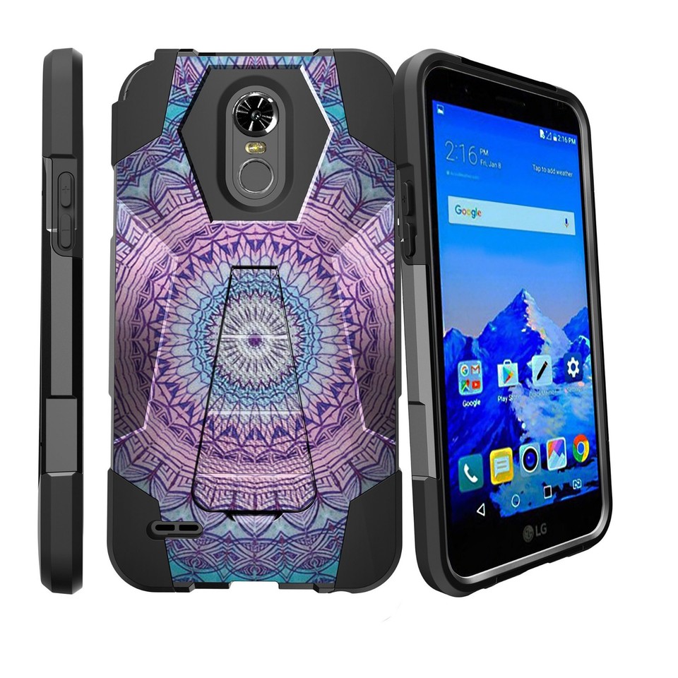 LG Stylo 3 LS777 Stylo 3 Plus Rugged Shockproof Case w/Stand Dual Layer ...