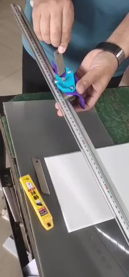 27.5" - 79" Sliding KT Board Trimmer Cutting Ruler for PP Paper PVC PET ...