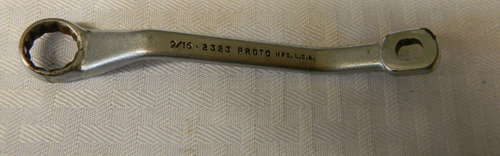 PROTO 9/16" 12PT OFFSET SHORT BOX/OVAL ADAPTER WRENCH #2323 | eBay