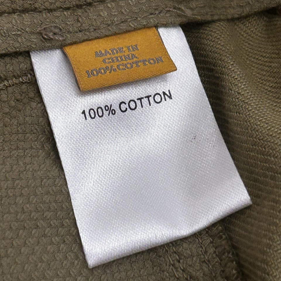 Robert Talbott Carmel Pants Mens 38 Olive Green 100% Cotton Chino Flat ...