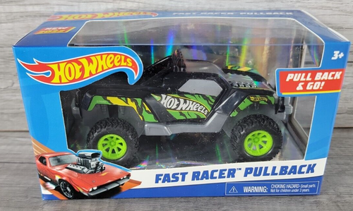 Hot Wheels Fast Racer Pullback & Go Car 5" Toy Vehicle Speed Pull Back ...