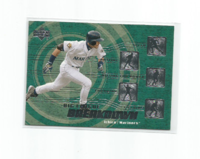 ICHIRO (Seattle Mariners) 2002 UPPER DECK BIG LEAGUE BREAKDOWN INSERT ...