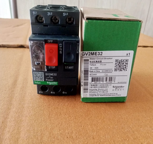 1PC - Schneider GV2ME32 Motor circuit breaker, TeSys GV2, 3P, 24-32 A ...