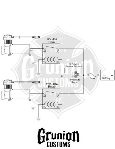 Viair 280C Dual Pack Compressors Black Silver 12V Train Horn Air Ride ...