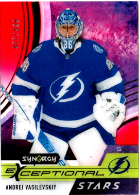 ANDREI VASILEVSKIY 21-22 UD SYNERGY RED /499 EXCEPTIONAL STARS # ES-AV 2021-22 | eBay