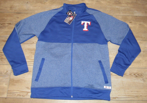 Texas Rangers True Fan Genuine Merchandise Full Zip Track Jacket Men's ...
