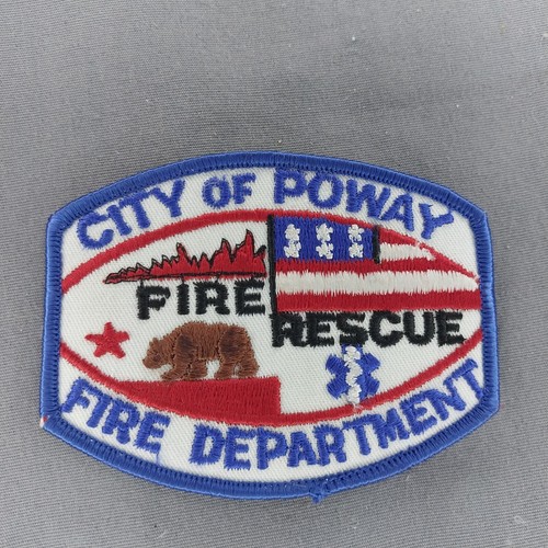City Of Poway CA California Fire Dept 3" Patch | eBay