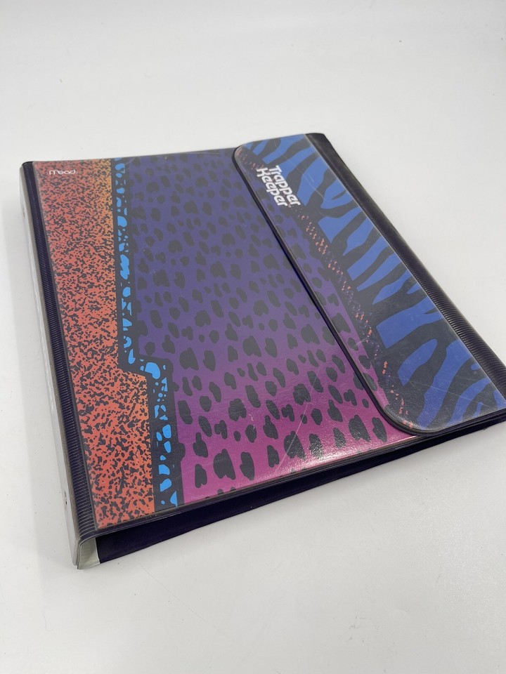 Mead The Original Trapper Keeper Portfolio Animal Print Nostalgic 3 ...