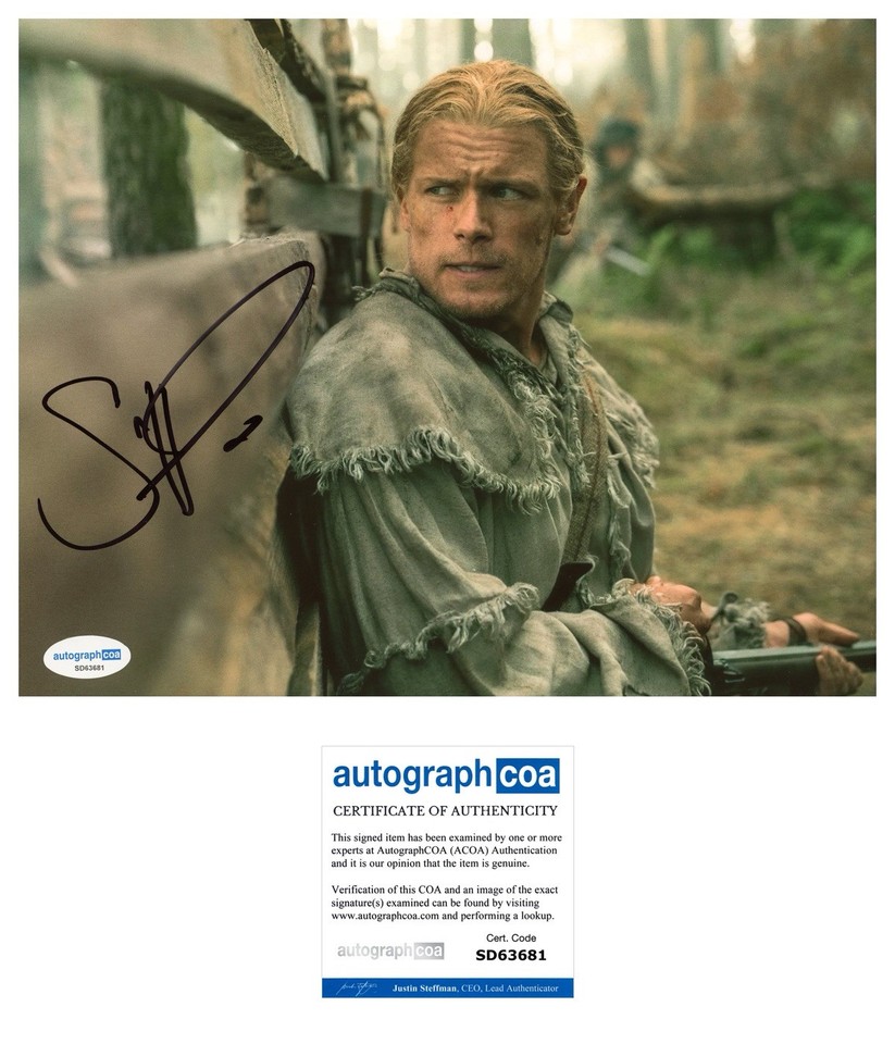 SAM HEUGHAN OUTLANDER SIGNED 8X10 PHOTO AUTHENTIC AUTOGRAPH - ACOA COA ...