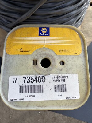(IB) Napa Belden 16 AWG 3 Conductor Primary Wire Cable 735400 (34 Feet ...