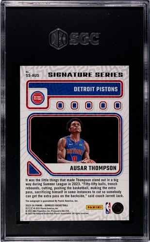 2023-24 Panini Donruss - Signature Series Ausar Thompson #SS-AUS Holo ...