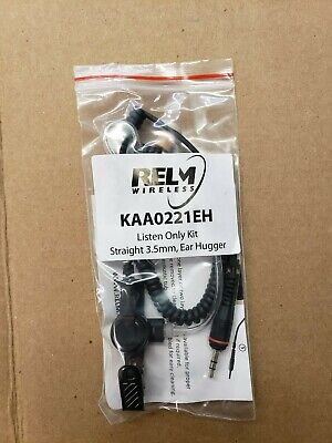 Relm Wireless Earphone, Listen only Kit Straight 3.5mm, ear Hugger ...