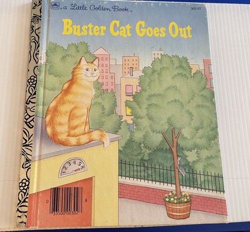 Vtg 1989 Buster Cat Goes Out A Little Golden Book Cute Pet Apartment ...