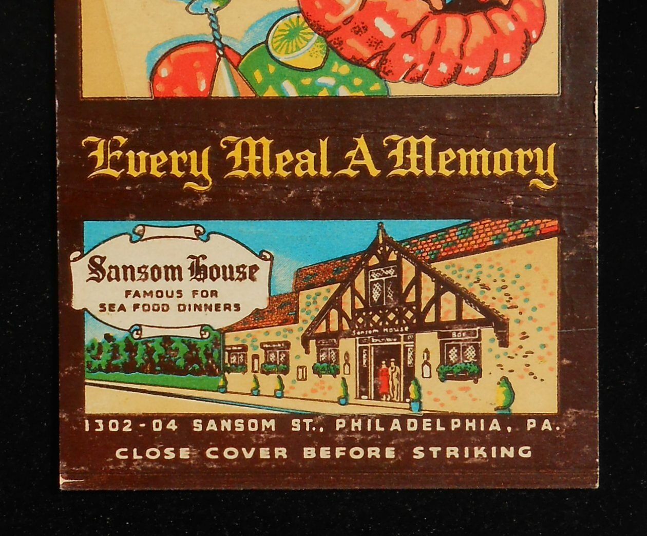 1940s Billboard Sansom House Sansom St. Sunken Gardens Philadelphia PA ...