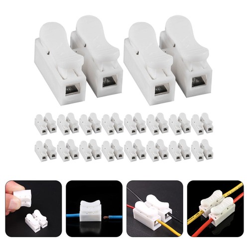 25 Pcs Wire Connector Quick Splice Terminal Blocks Connectors Kit Cable ...