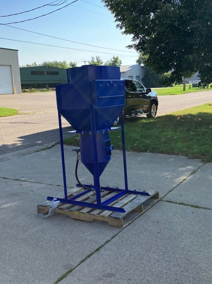 SANDBLASTING CABINET, INDUSTRIAL BLASTING SYSTEM, PRESSURE POT BLASTER ...