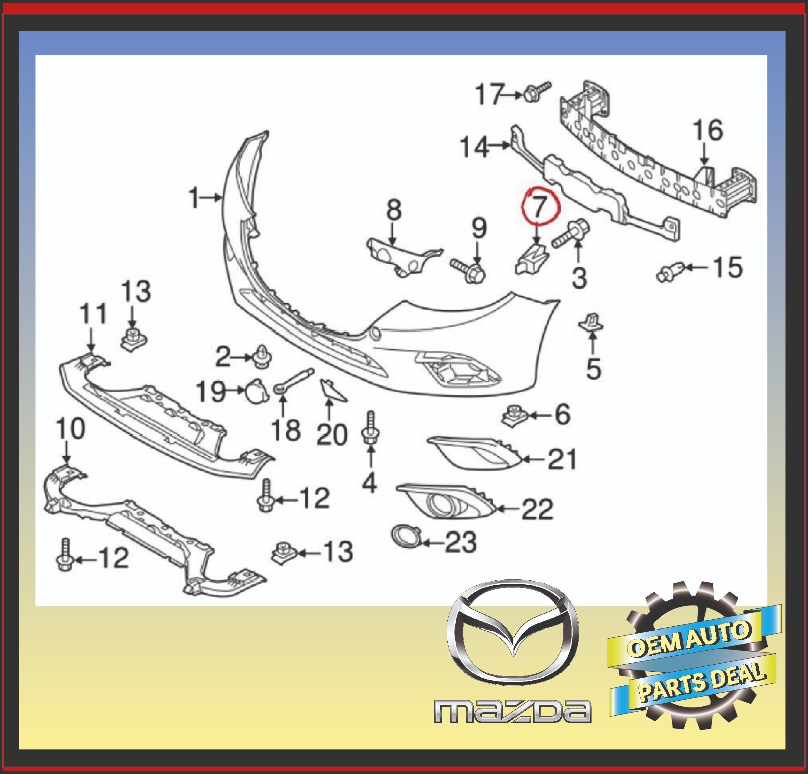 Genuine+Mazda+Bumper+Cover+Bracket+Bhn1-50-162 for sale online | eBay