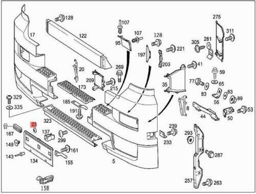 Mercedes OEM Pin Lock washers C107 C117 C123 C126 A0009948945 (24 ...