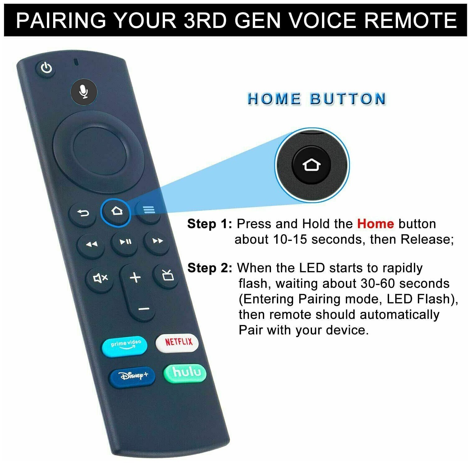New Voice Remote Control L5B83G for Amazon Fire TV Stick Lite 4K 3rd ...