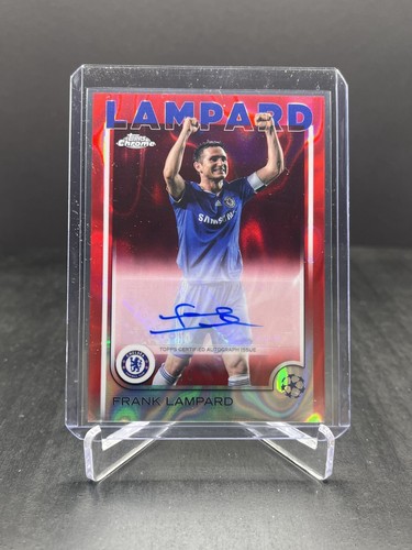 2024-25 Topps Chrome UEFA Club Comp Frank Lampard Autograph Auto Red ...