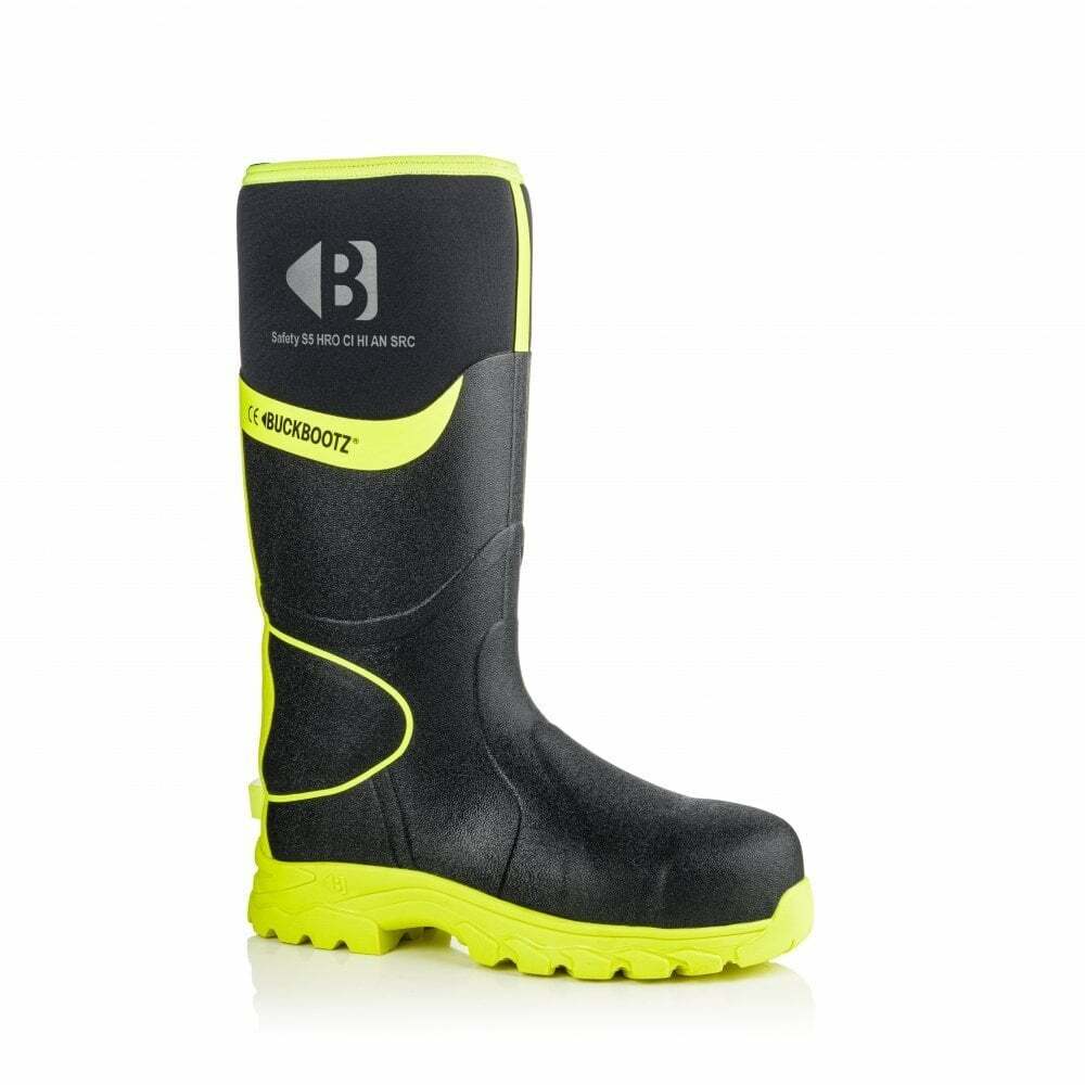 Buckbootz Buckler Safety Welly Boots Hi Viz WaterProof Wellies BBZ6000 ...