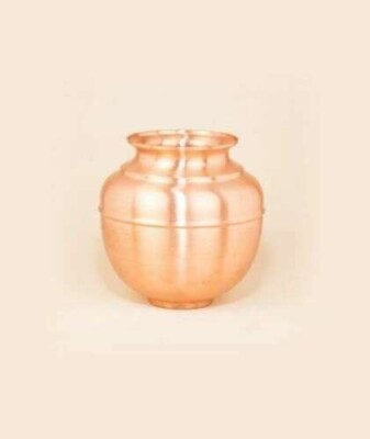 Copper Water Storage Pot (Jeevarasam Pot), 5 Liters WITH TOP COVER | eBay
