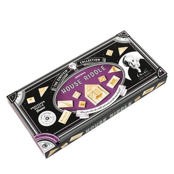 Professor Puzzle Einsteins Collection House Riddle Wooden Brain Teaser ...
